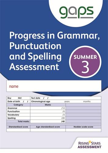 GAPS Test 3, Summer (Pack of 10) (Progress in Grammar, Punctuation and ...