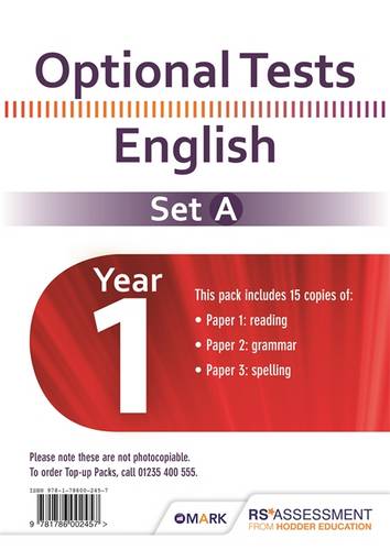 Optional Tests Set A English Year 1 Pupil Pack (15 Copies) | Heath ...