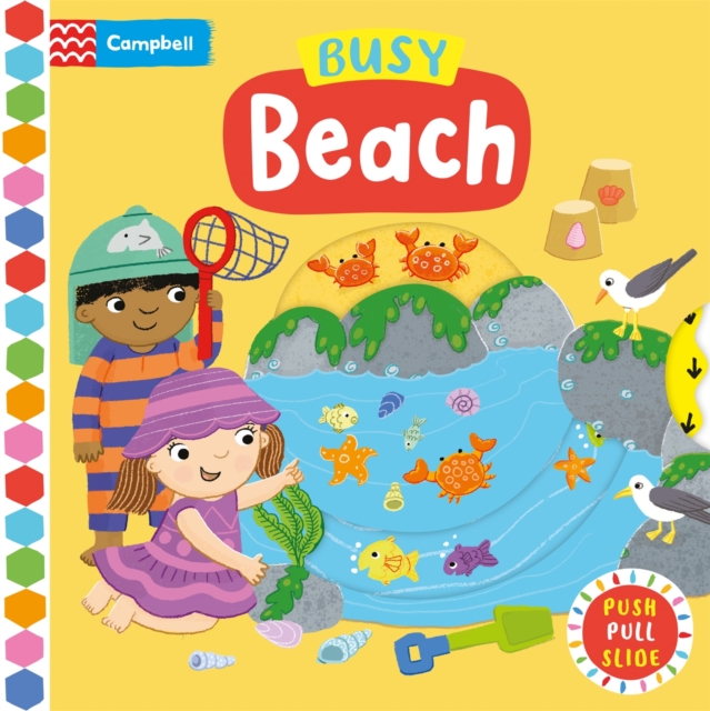 Busy Beach: A Push, Pull, Slide Book | Heath Educational Books